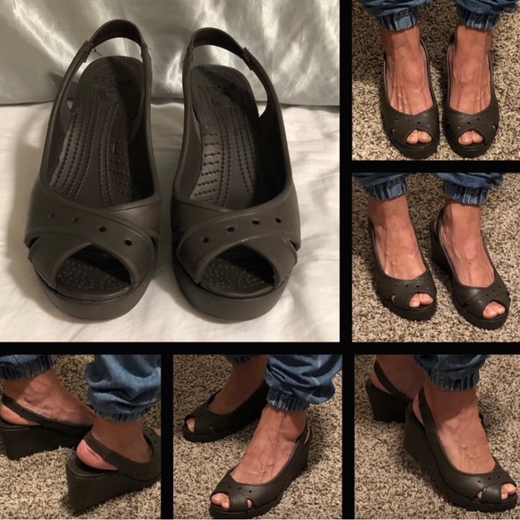 CROCS | Shoes | Crocs Wedge Heels | Poshmark